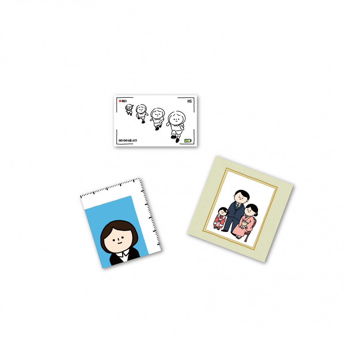 どすこいちゃんの思い出ステッカー[3枚セット] | Bonanza Base