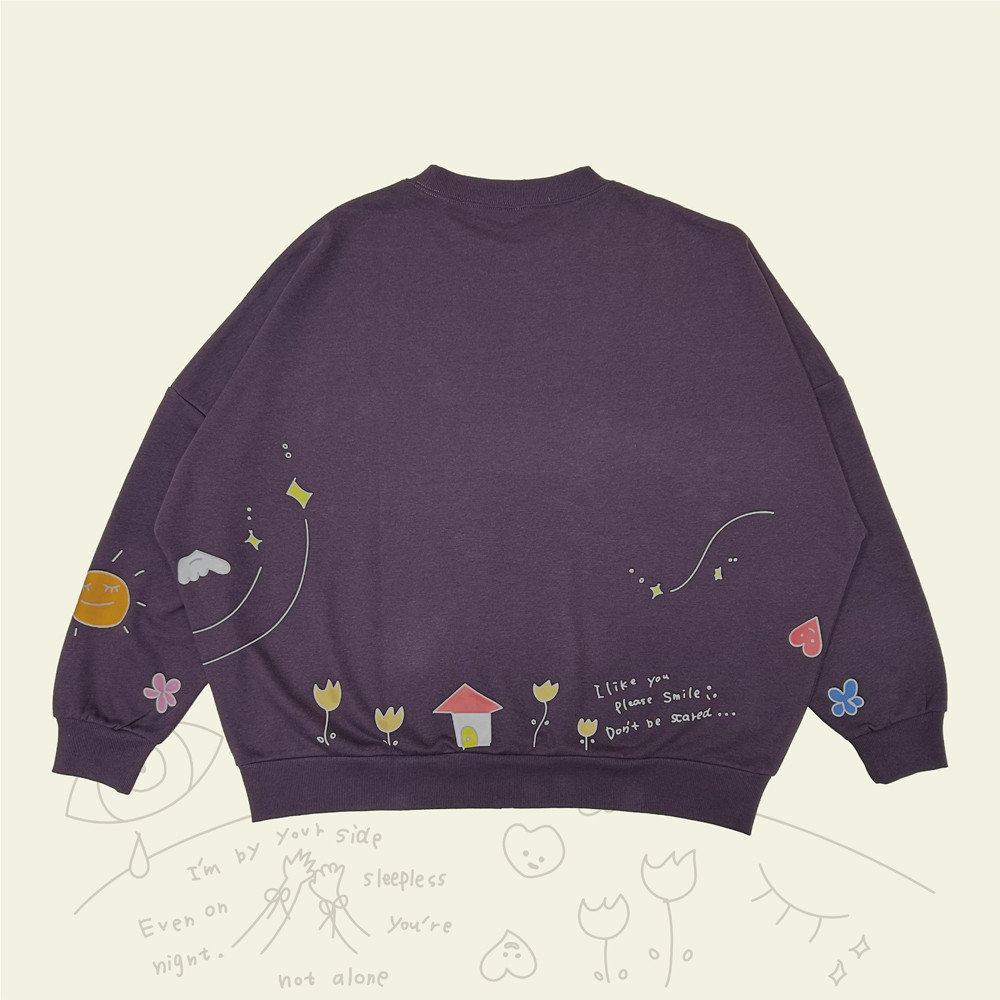 Sweat shirt / purple | Bonanza Base